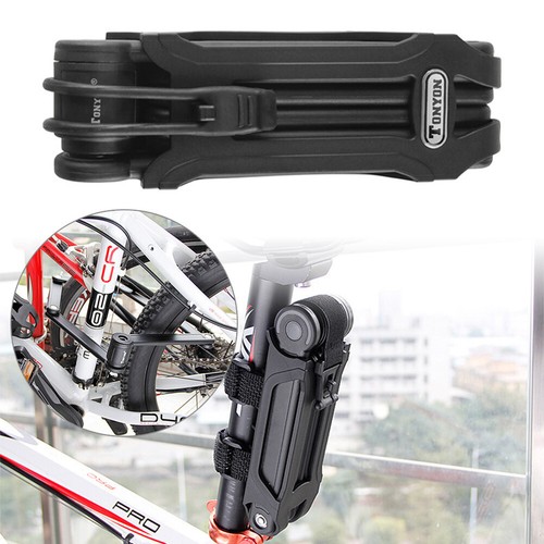 Compact Mountain Bike Lock Extreme Foldable Lock Security Chain Lock ...