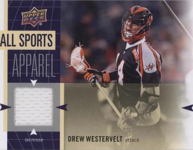 2011 Upper Deck World of Sports - All-Sport Apparel Drew Westervelt #AS ...