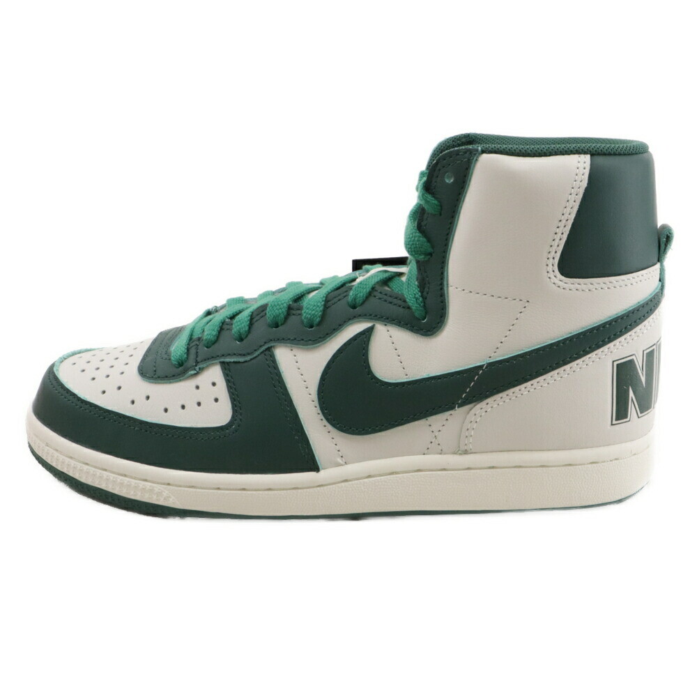 Nike Terminator High Noble Green Cut Sneakers White/G… - Gem