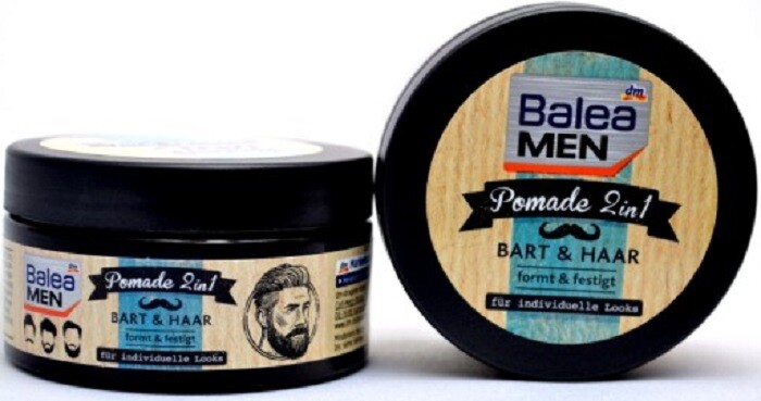 Balea MEN Pomade 2in1 for Beard & Hair 100ml with macadamia oil and ...