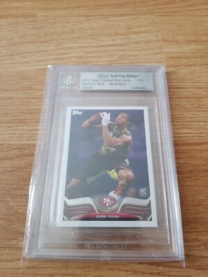 2013 Topps Mini Eric Reid RC Rookie Card Topps Vault 1/1 Blank Back ...