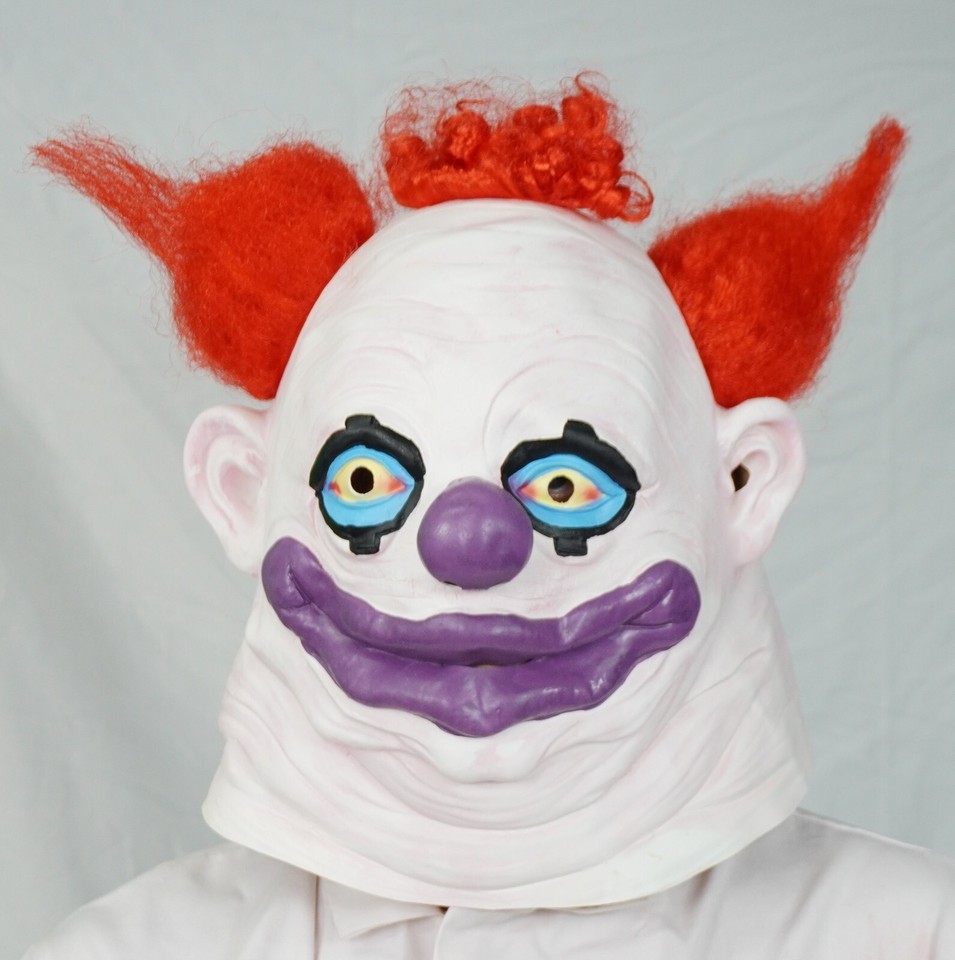 Killer Klown from outer space Halloween Clown Mask Latex Scary costume ...