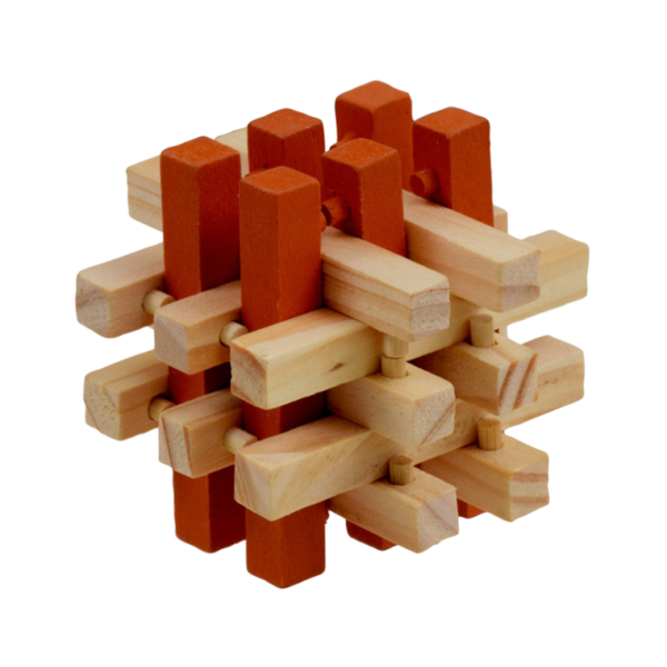 BRAIN TEASER CASSE-TETE Real Wood 3-D PUZZLE. New. factory . for sale ...