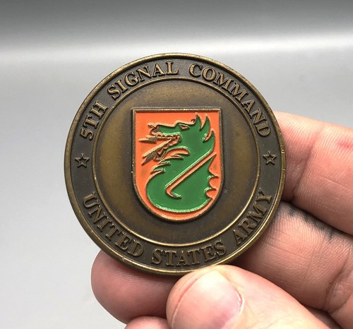 US Army 5th Signal Command CSM Challenge Coin/Token | eBay