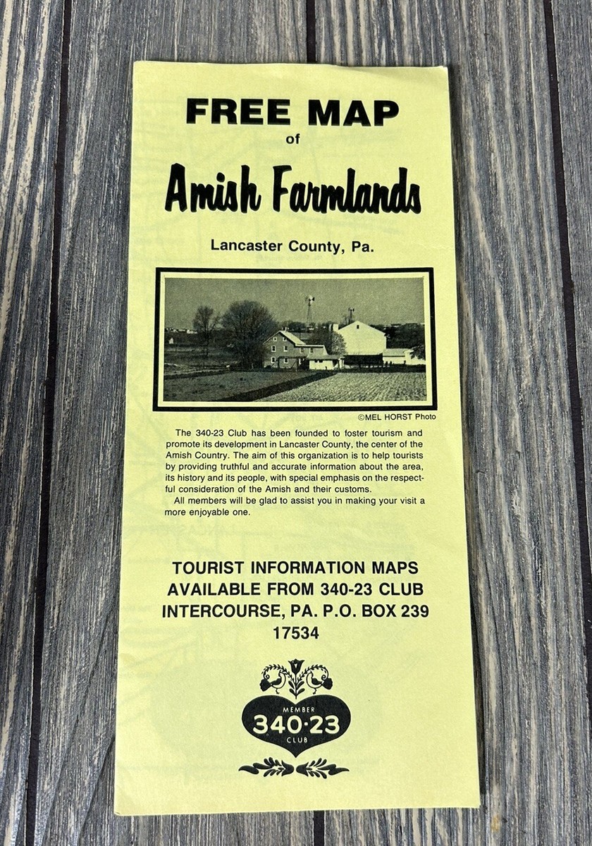 Lancaster County Amish Map