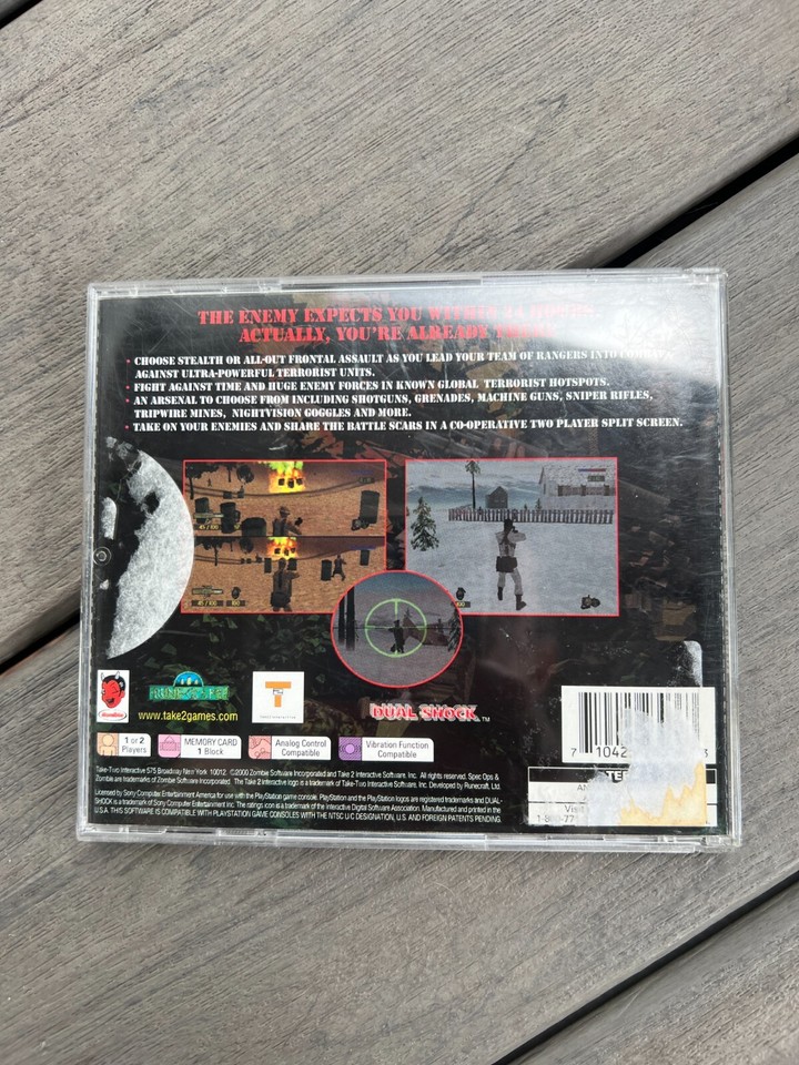Spec Ops: Stealth Patrol (Sony PlayStation 1, 2000) PS1 Video Game CIB ...