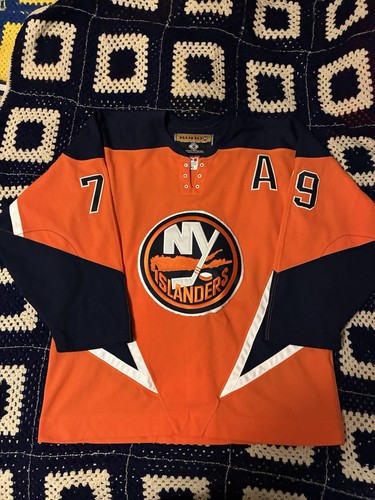 Vintage New York Islanders NHL Hockey Jersey Orange Alternate Yashin ...
