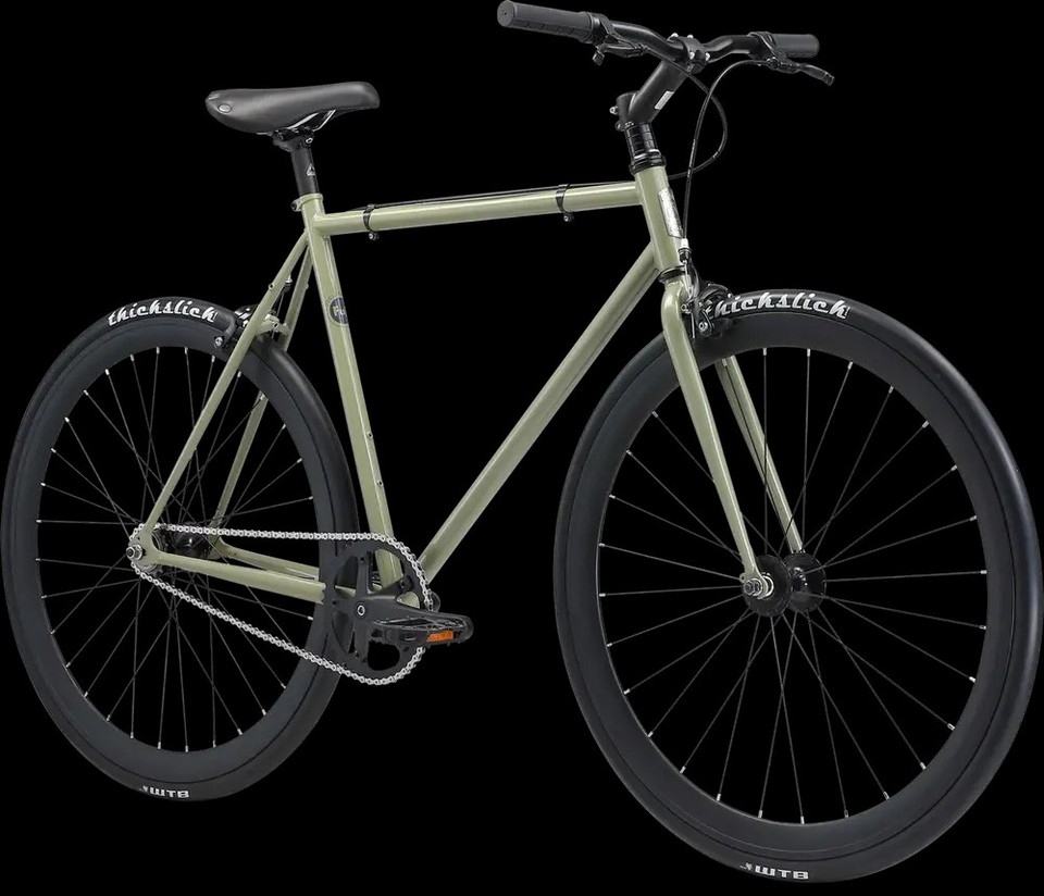 Fuji Declaration Singlespeed Bike - M 54cm - Khaki Green - Urban ...