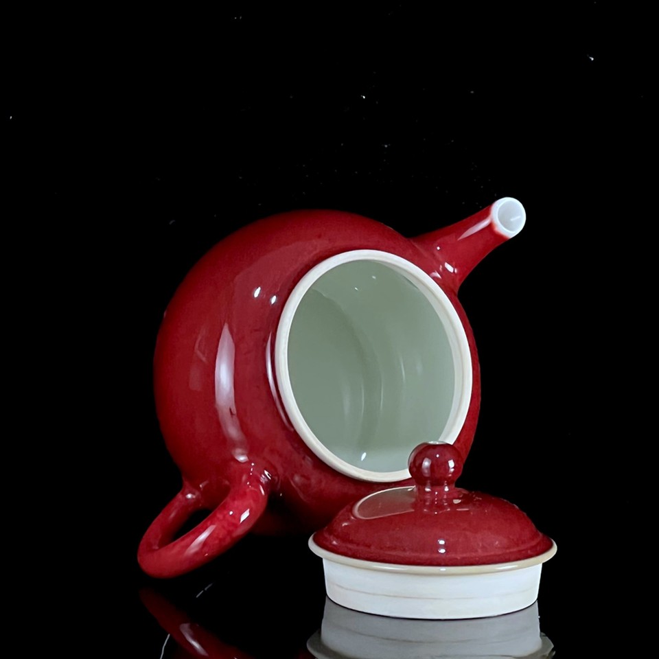 Chinese Red Glaze Porcelain Handpainted Exquisite Teapot 12924 | eBay UK