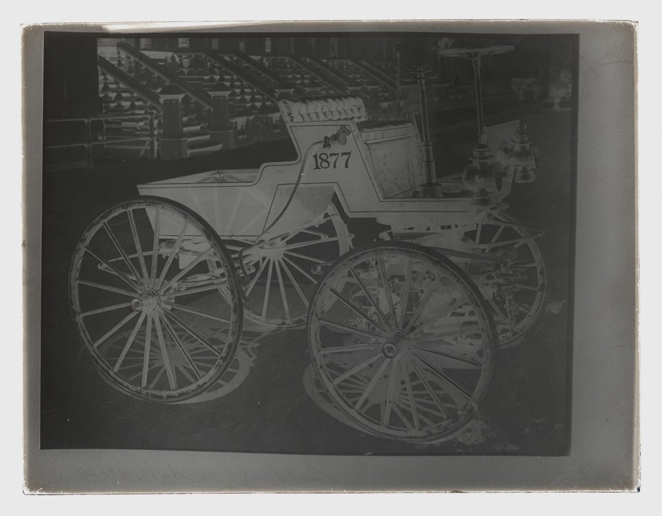 1895 George B. Selden "Road Engine" Pioneering Automobile Glass Photo ...