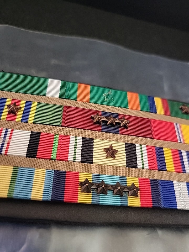 Marine Corps 12 Ribbon Bar FLAT NC NAM NUC MUC GC NAT DEF NATO AND MORE ...