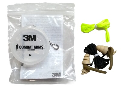 Genuine British Military Type Ear Plugs 3M Combat Arms In Storage Case ...