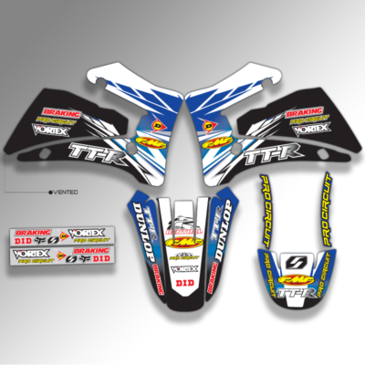 2000 - 2007 YAMAHA TTR 125 TTR125 GRAPHICS KIT PRO CIRCUIT GRAPHICS KIT ...
