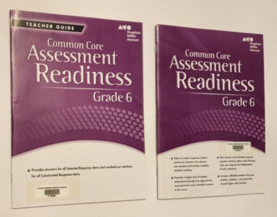 Math Common Core Assessment Readiness Grade 6 Teacher Guide + Student ...