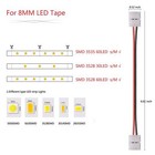 15/pack Led Light Strip Extension Connector 2 Pin 8mm Led Connector ...