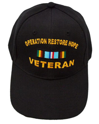Operation Restore Hope, Veteran, Ribbons, black hat | eBay