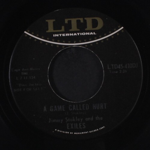 JIMMY STOKLEY & THE EXILES : it's alligator time / a game called hurt 7 ...