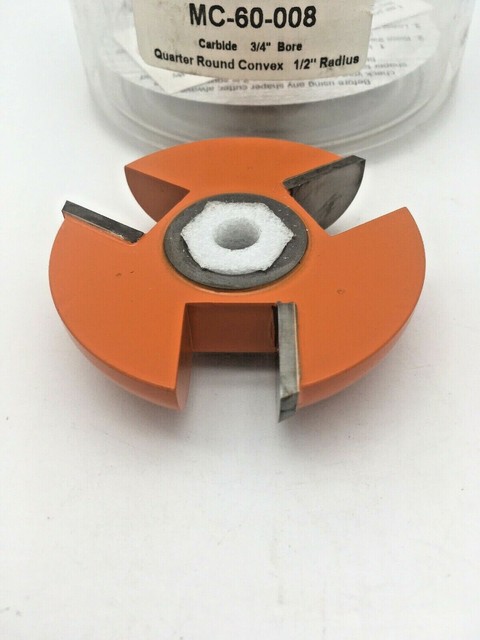 Freeborn Shaper Cutter MC-60-008 Quarter Round Conve/2” Radius Carbide ...
