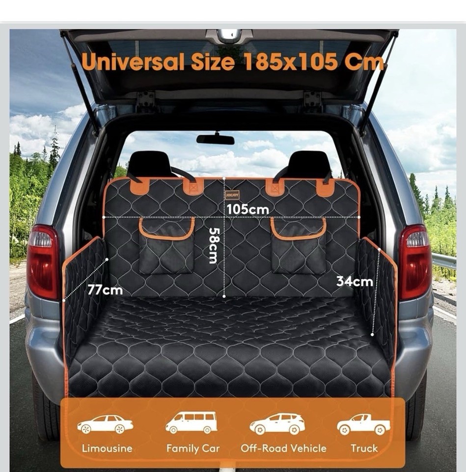 Car Boot Protector Waterproof Nonslip Dog Seat Cover Liner SUV Truck ...