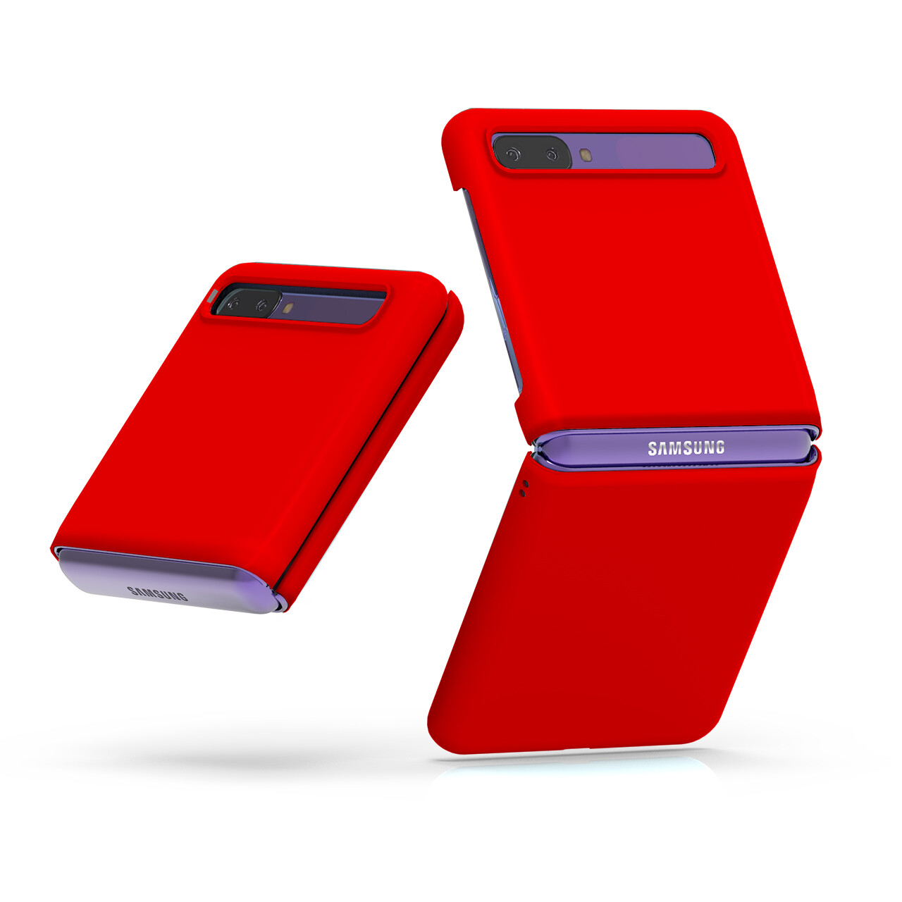 For Galaxy Z Flip 4G 5G Case Slim Hard PC Protective [Vivid Color ...