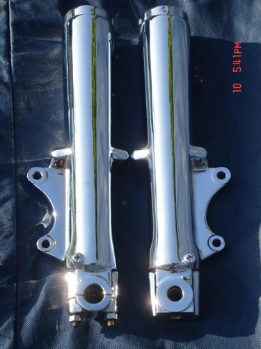 HARLEY CHROME TOURING Ultra Electra Glide LOWER FORK LEGS 84-99 ...
