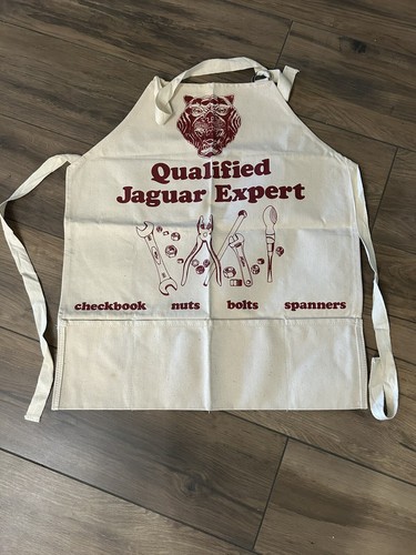RARE Qualified Jaguar Expert Workshop Mechanics Apron 4 Pockets Great ...