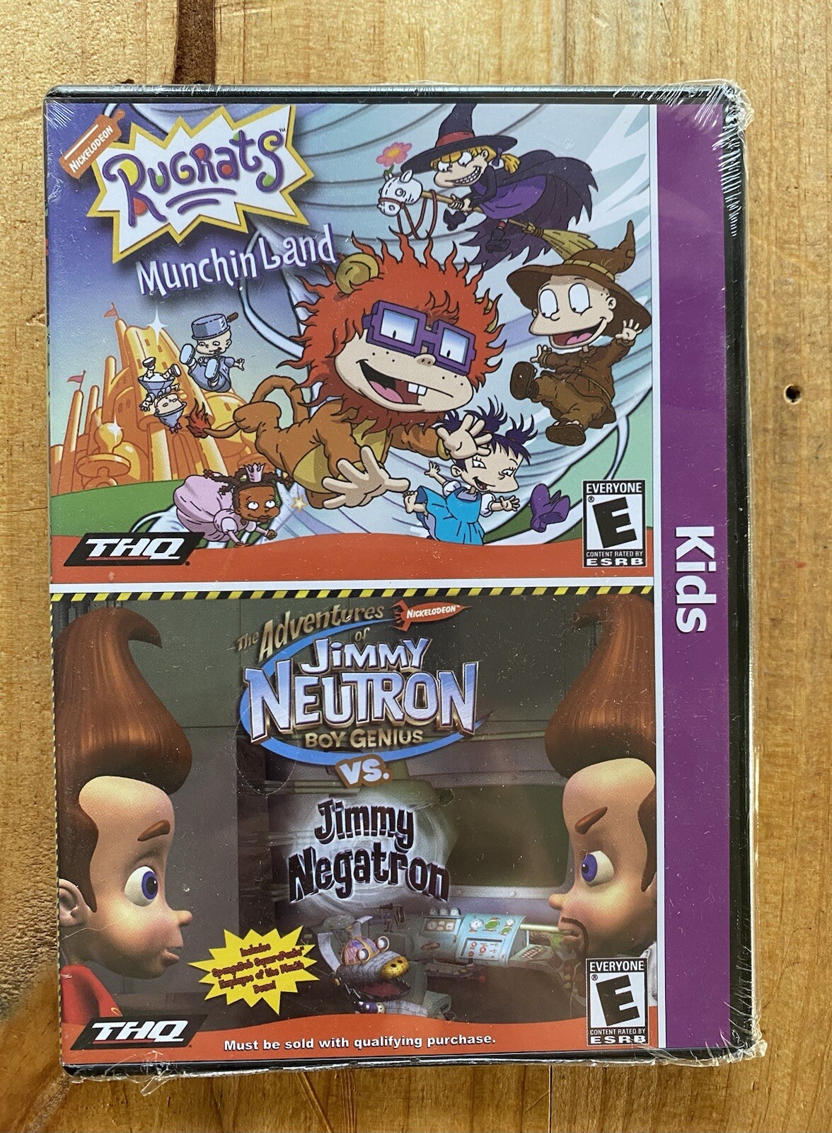RARE NEW SEALED THQ GAMES Rugrats MUNCHIN LAND & JIMMY NEUTRON ...