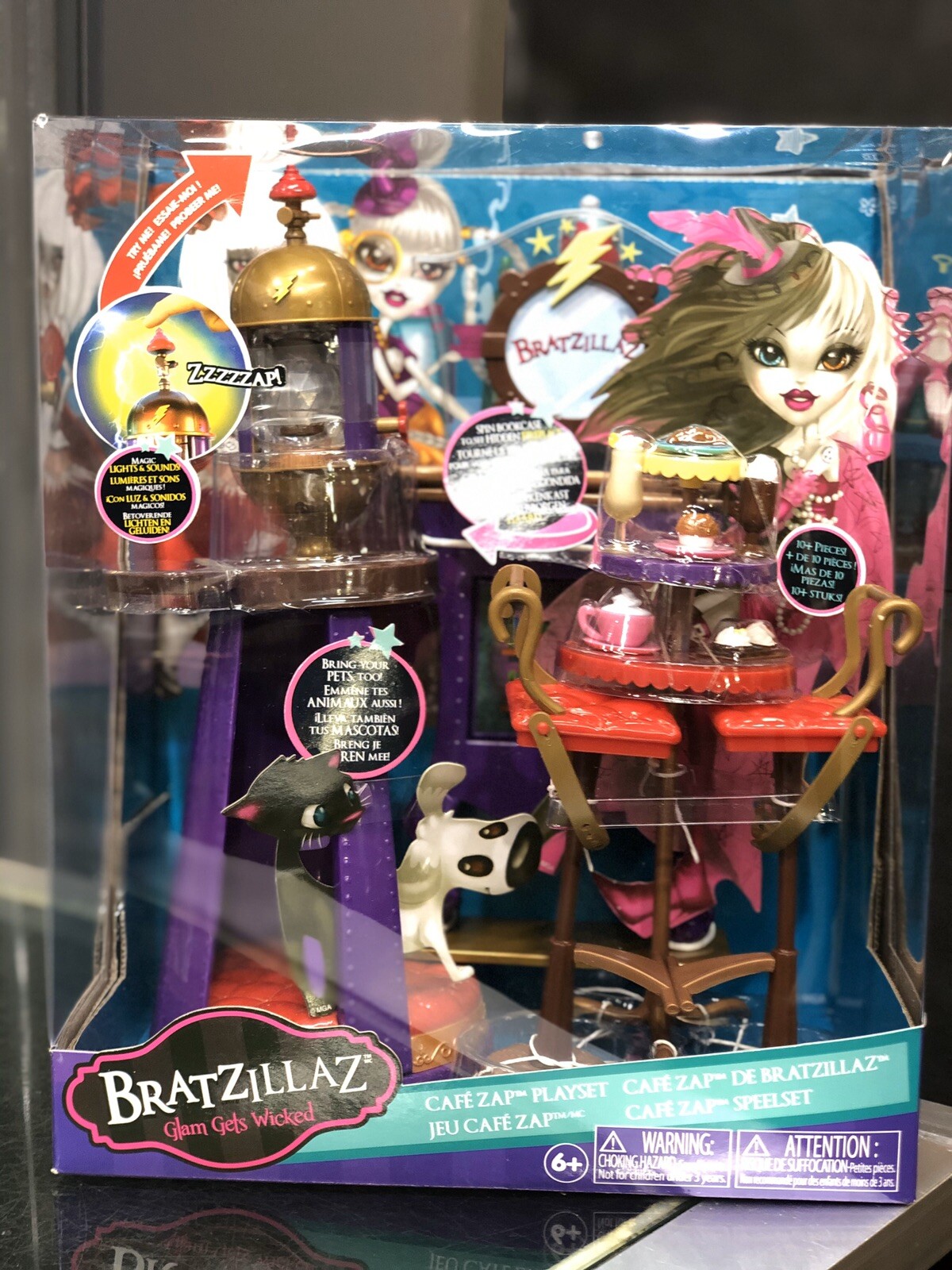 BRATZILLAZ CAFE ZAP PLAYSET 10 pieces with sounds & light up. HOUSE OF ...