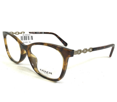 Coach Eyeglasses Frames HC 6127U 5120 Dark Tortoise Brown Gold Cat Eye ...