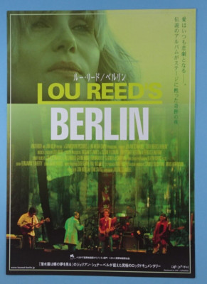LOU REED BERLIN 2007 Julian Schnabel Movie CHIRASHI mini poster Flyer ...