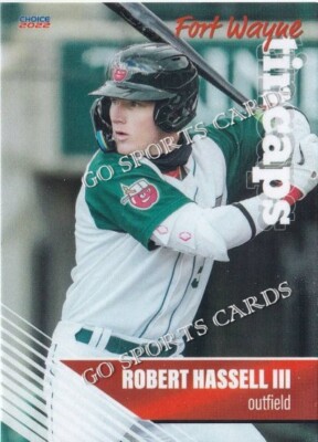 2022 Fort Wayne TinCaps Robert Hassell III RC Rookie San Diego Padres ...