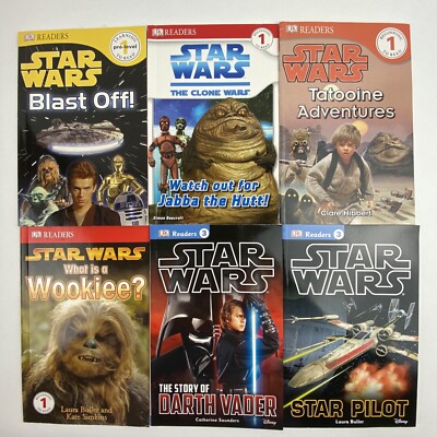 Lot of 6 DK Young Reader STAR WARS Books Paperback - Levels Pre 1, 1 ...