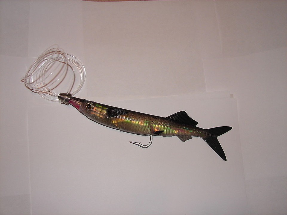 20 pc Calcutta 250 lb Aluminum Pin Rig Sleeve Ballyhoo Fishing Lure ...