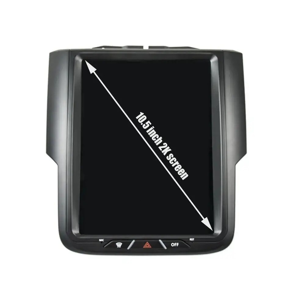 For Dodge Ram 2013-2019 Android Tesla Style Vertical Screen 10.4" GPS ...