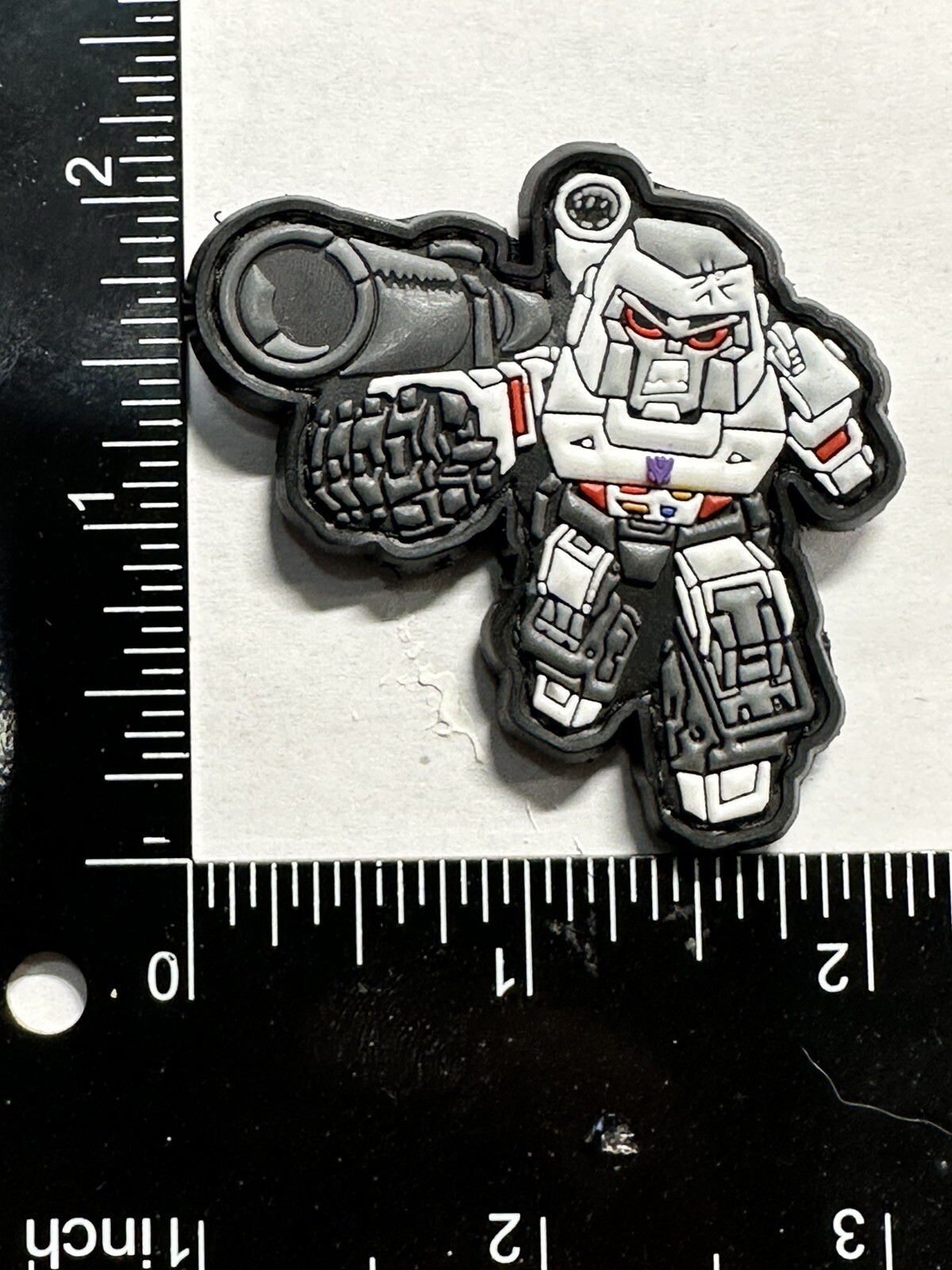 Megatron Transformers pvc rubber morale ranger eye patch Edc | eBay ...
