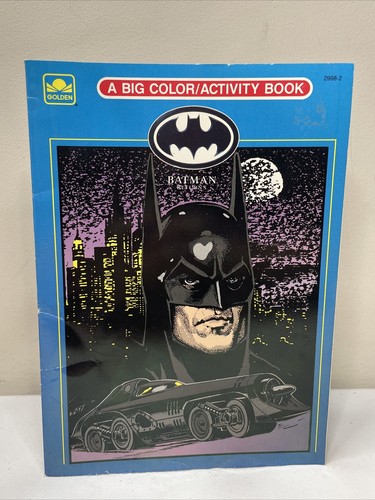 Batman Returns A Big Color Activity Book 1992 Golden Book | eBay