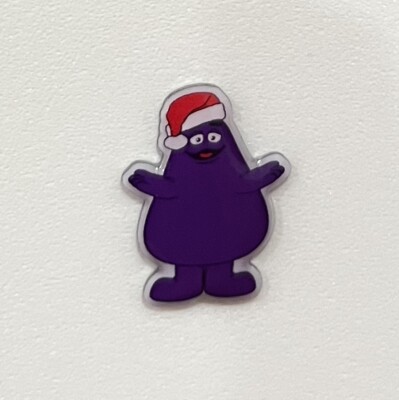 McDonald's Collectible Pin Christmas Santa Hat Grimace | eBay
