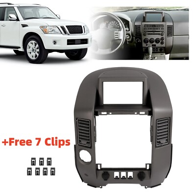 Fit For 04-2007 Nissan Titan Armada center console panel Dash Radio AC ...