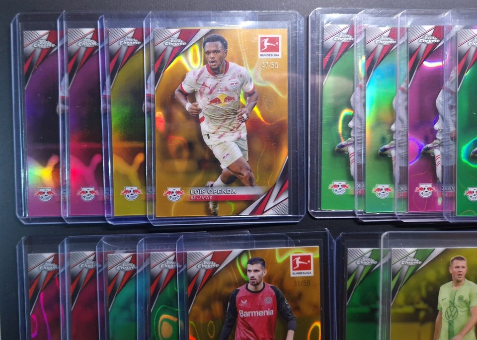 Topps Chrome BL 24-25⚽️Mega🔥Numbered Lot⚠️Bayer Leipzig Hoffenheim ...