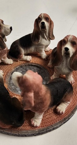 Continental Creations Basset Hound Circle Candle Candleholder Votive | eBay