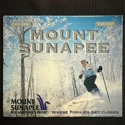 2003-2004 MOUNT SUNAPEE Ski Trail Map New Hampshire, James Niehues ...