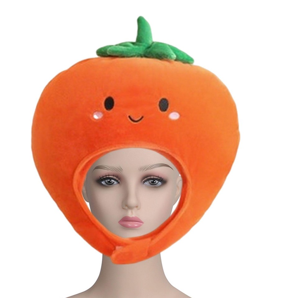 Tomato Hat Costume Funny Cosplay Fruit Headwear for Pub Stage Shows Bar ...