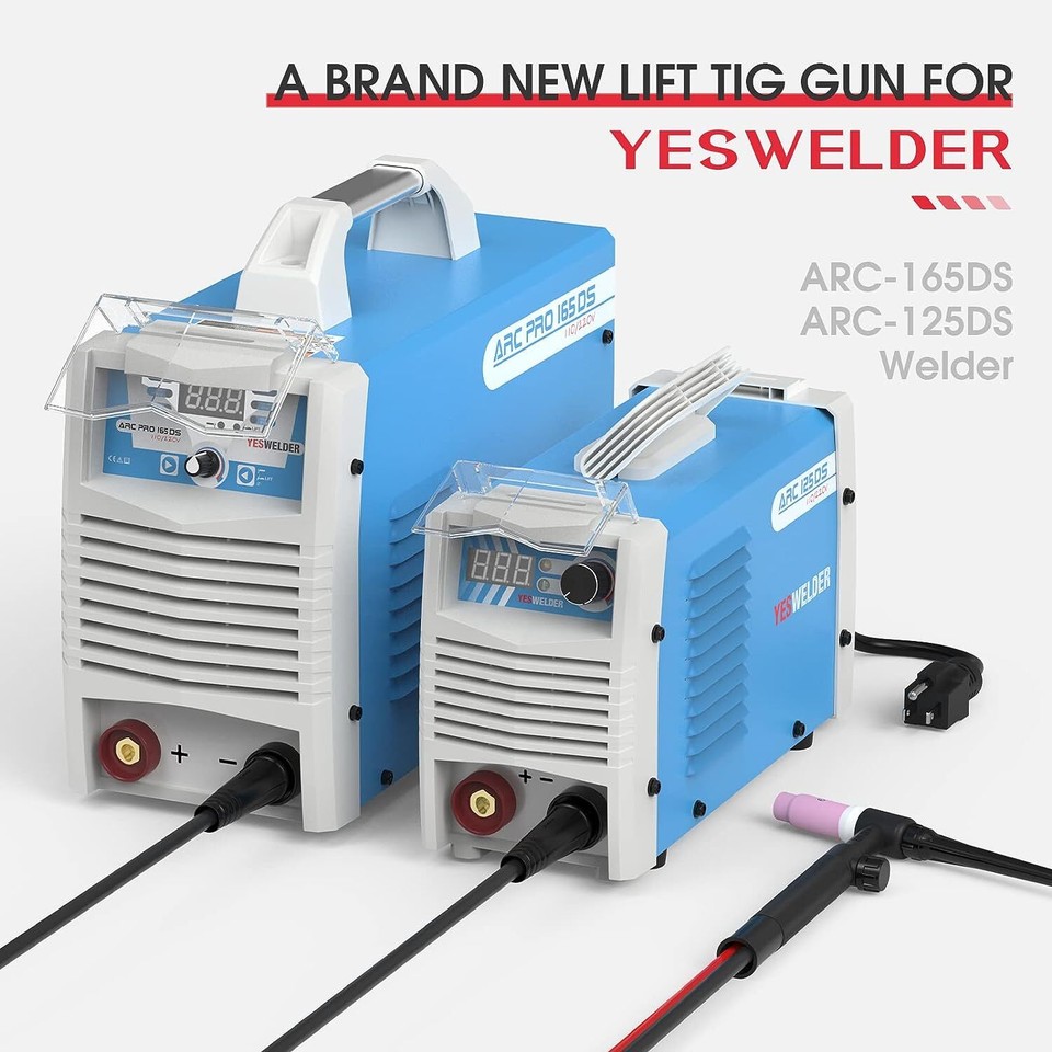 YESWELDER TIG Welding Torch WP-17V 13ft 150Amp Air Cooled Lift TIG ...