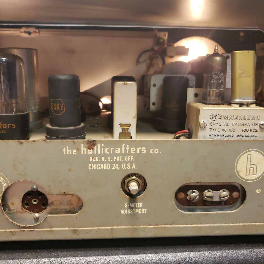 Vintage HalliCrafters SX-110 Short Wave Radio Vacuum Tube Array HAM ...