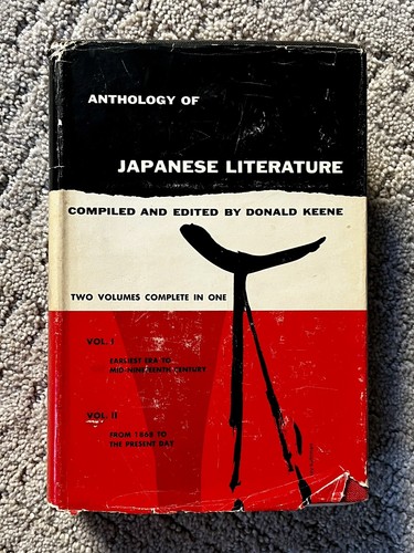 Anthology of Japanese Literature By Donald Keene 2 Volumes Complete In ...