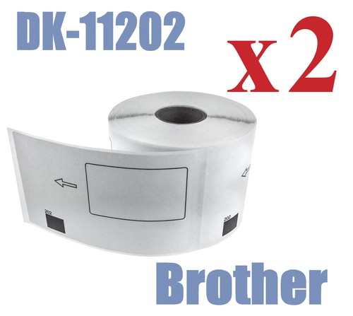2 Rolls Compatible Brother DK-11202 Large Shipping Name Badge Labels ...