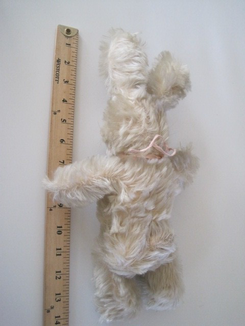 STEIFF PLUSH Animal Antique Bunny Rabbit Gray Fur Jointed 13" | eBay