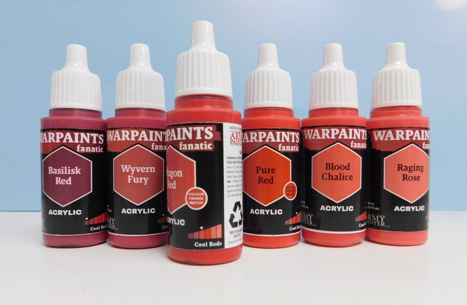 The Army Painter Warpaints Fanatic Flexible Triad - Cool Reds Paint Set ...