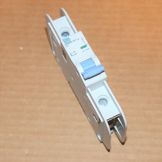 One WEG Electric UMBW-4C1-3 C3 Circuit Breaker 1 Pole 3 Amp 277 VAC for ...