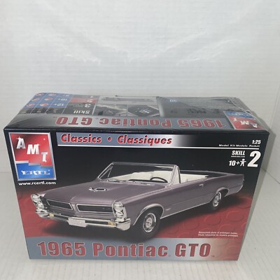 AMT 1965 Pontiac GTO Convertible Plastic Model Kit 1/25 Scale | eBay